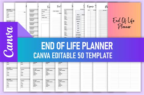 End Of Life Planner Template