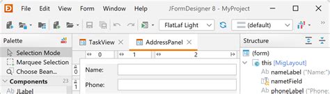 Whats New In Jformdesigner 8x Jformdesigner Javaswing Gui Designer