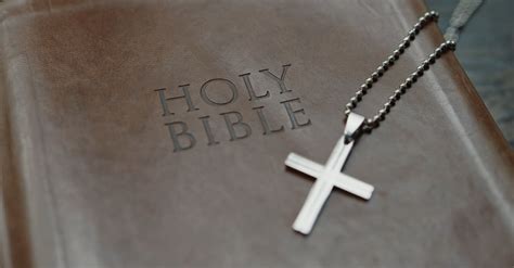Holy Bible And Cross Necklace · Free Stock Video