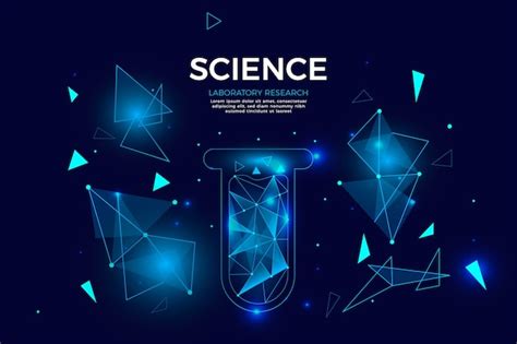 Sfondo Futuristico Laboratorio Di Scienze Vettore Gratis
