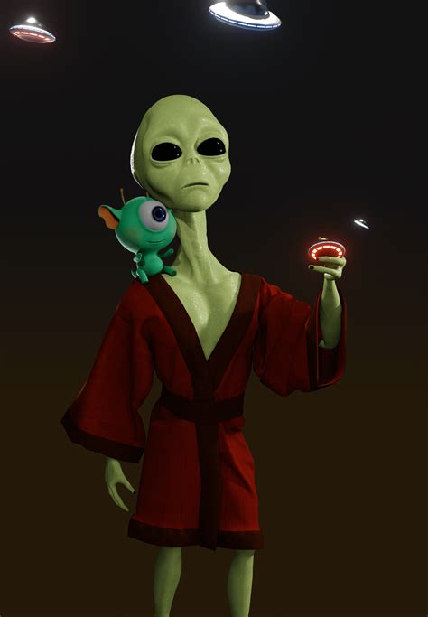 Extraterrestrial Rendered In Eevee R Blender