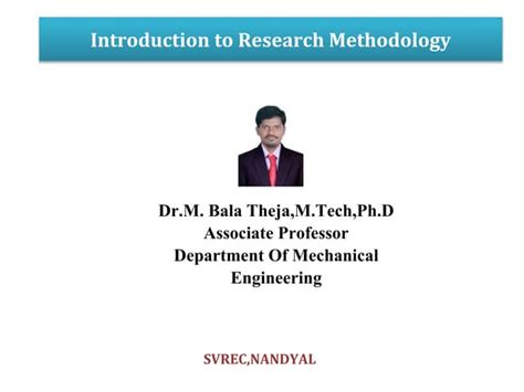 Introduction To Research Methodologypptx