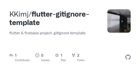 Github Kkimjflutter Gitignore Template Flutter And Firebase Project