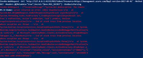 How To Code Azure Managed Identity Obtaining Token Gives Error Invalid Client