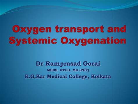 Oxygen Dissociation Curve Pptx