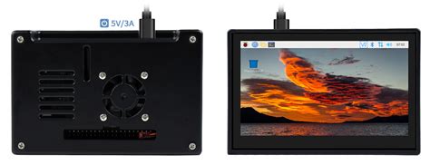 raspberry pi 4 3 inch dsi interface capacitive touch display with case