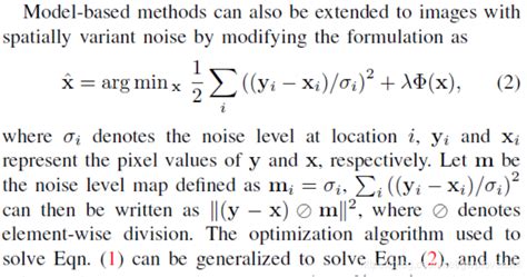 论文阅读笔记——《ffdnet Toward A Fast And Flexible Solution For Cnn Based Image Denoising》spatially