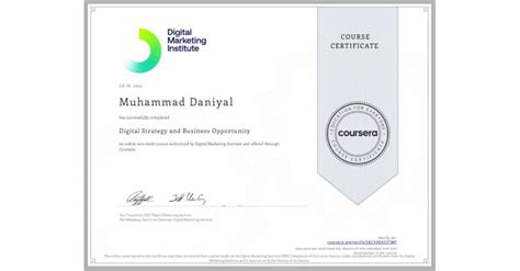 Muhammad Daniyal On Linkedin Completion Certificate For Digital