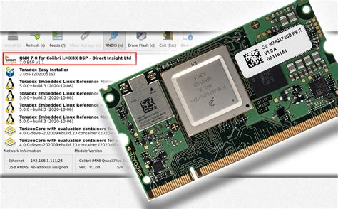 Qnx 7 Bsp Available For Toradex Colibri Imx8x Soc Modules