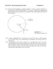 Assignment 1 Pdf ENGR 306 Electromechanical Systems Assignment 1 Course Hero