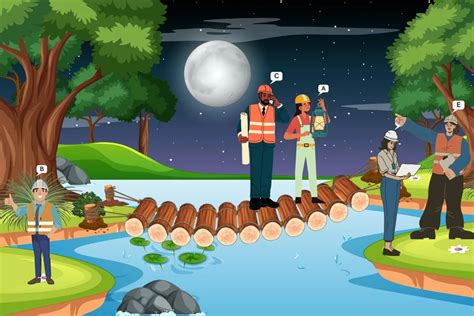 Five Engineers Bridge Crossing Puzzle Mindyourlogic Bridge Crossing