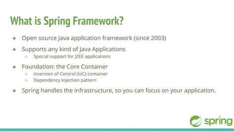 introduction to spring framework ppt