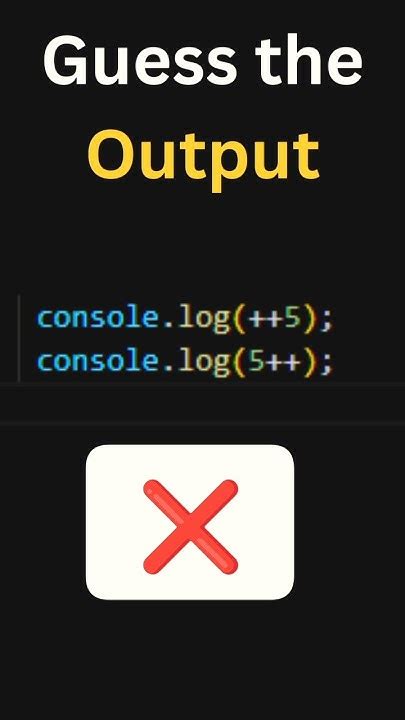 Guess The Output Javascript Interview Question Shorts Youtube