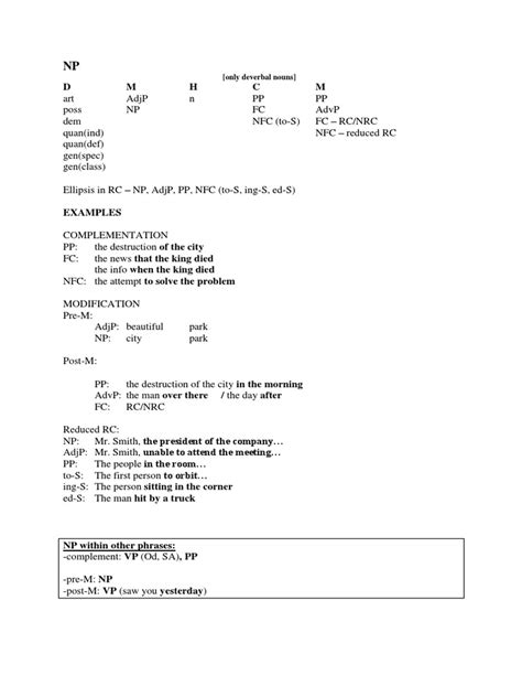 All Phrases Syntax Pdf Phrase Semantic Units