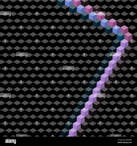 Illustration Of Colorful Isometric 3d Cube With Abstract Multicolor Pattern Background Wallpaper