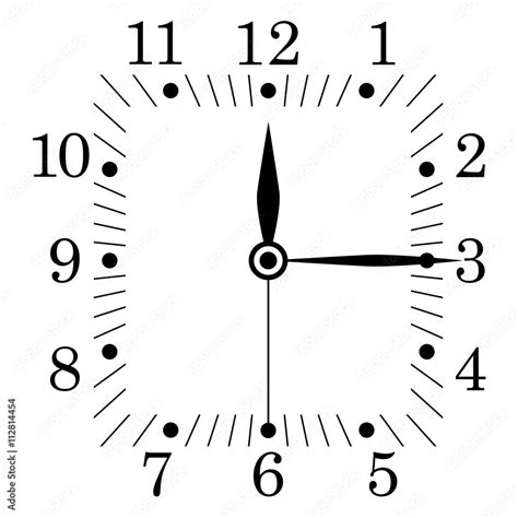 Square Clock Face Vector Download Now Square Clock Face Vector Download Now