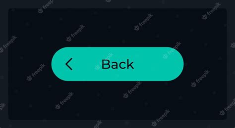Premium Vector Active Return Button Ui Element Template