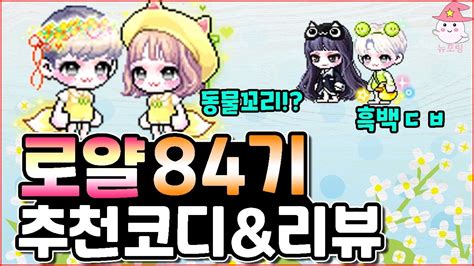 메이플 로얄스타일 84기 코디 And 리뷰 Youtube