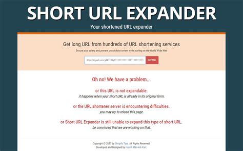 Short Url Expander Php Script By Huynhmaianhkiet Codester