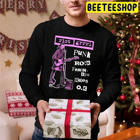 Riot Grrrl Punk Rock Feminism Rules Ok Trending Unisex Hoodie Beeteeshop