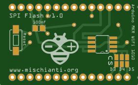Arduino MKR WiFi 1010 SPI Flash Memory Shield Share Project PCBWay