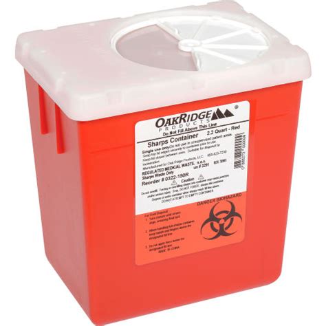 Sharps Container 22 Quart Red Rotor Lid Each Summit Scientific Sharps Container 22 Quart Red Rotor Lid Each Summit Scientific