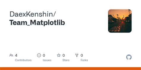 github daexkenshin team matplotlib