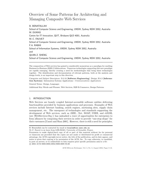 pdf overview of some patterns for architecting and managing composite