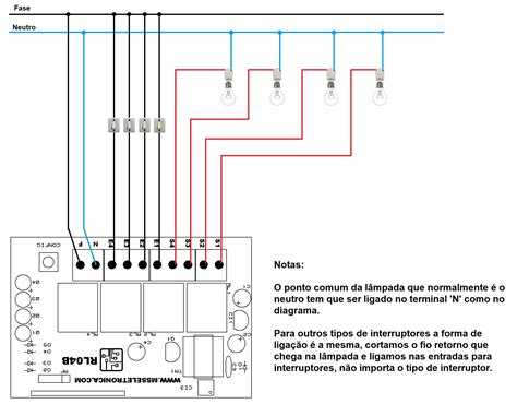 Módulo Relê Para Automação Residencial Rf 433mhz Bivolt 4 Canais Com