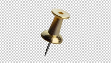 Premium Photo Realistic Push Pin Isolated On Transparent Background