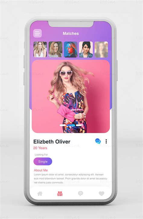 Perfect Couples App Adobe XD Mobile UI Kit