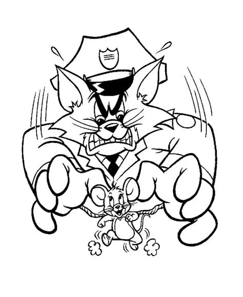 Omalov Nka Policejn Tom S Jerry K Vytisknut Zdarma