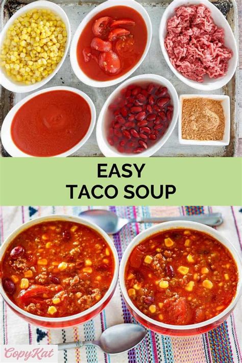 Easy Taco Soup Copykat Recipes