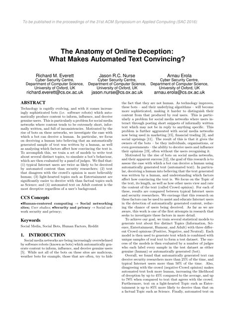 pdf the anatomy of online deception what makes automated text convincing