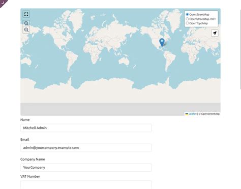 Odoo Website Customer Geolocation Openstreetmap Address