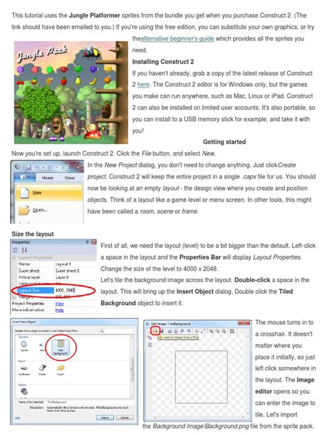 construct 2 pdf double click computer keyboard