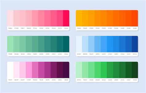 Premium Vector Pantone Colour Palette Catalog Samples In Rgb Hex
