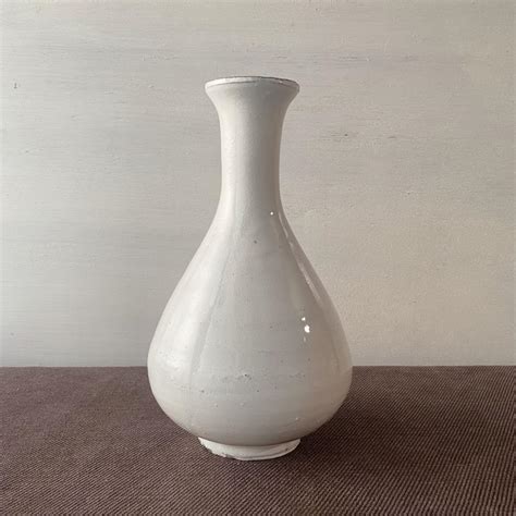 笠間焼 吉村昌也作 【粉引花生】 共箱 華道 茶道具 李朝倣 メルカリ