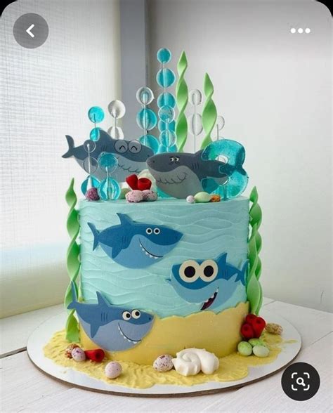 Pin by bahar on kartvizit | Shark themed cakes, Dolphin birthday cakes ...