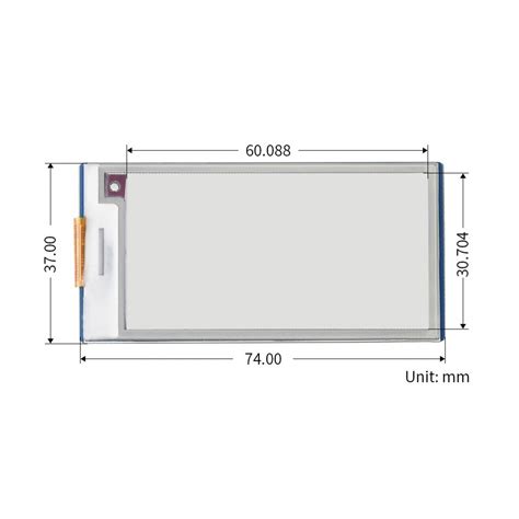 waveshare 2 66 inch e ink e paper display b 3 kleuren voor