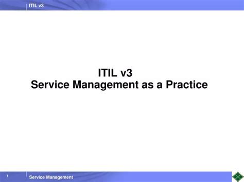 Ppt Itil V3 Service Management As A Practice Powerpoint Presentation Id 6212754