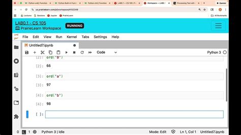 Unicode And The Python Ord And Chr Functions Cs105 At Uiuc Youtube