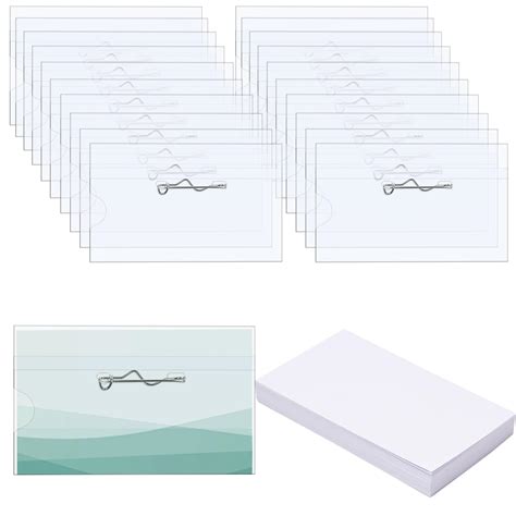 Mua Anjmd 50 Pieces Pin Style Name Badge Holders Name Tags With Pins