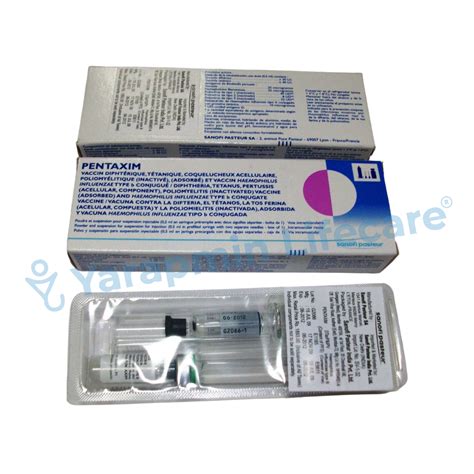 Pentaxim Diphtheria Tetanus Pertussis Polio And Haemophilus