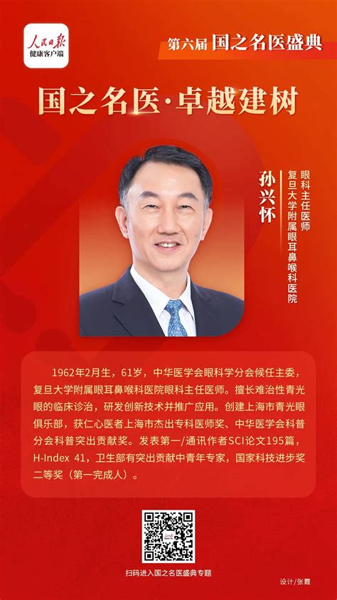 祝贺复旦上医17位专家入选第六届国之名医榜单