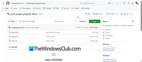 How To Push A Project To Github