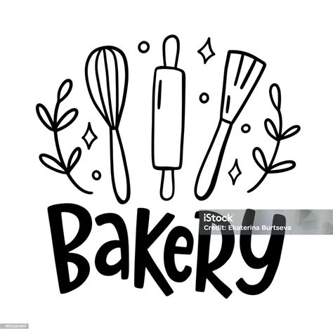 베이커리 도구 비문 로고 엠블럼 요리 손으로 쓴 글자 현대 로고 타입 티셔츠 프린트 오븐에 굽기에 대한 스톡 벡터 아트 및 기타 이미지 오븐에 굽기 로고 아이콘