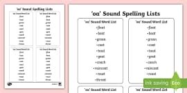 Letter Pairs Word Lists Beginning With Ch KS1 Phonics