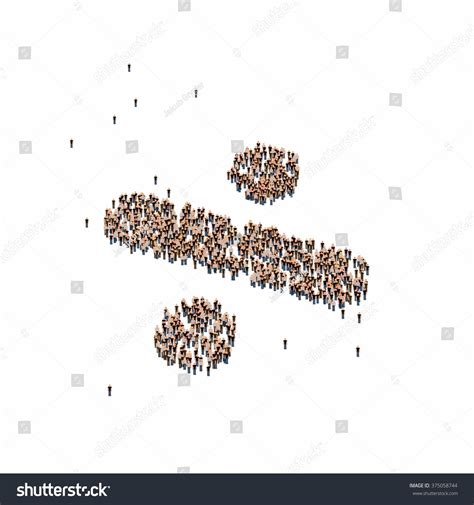 Divisibility Symbol Glyph Out Tiny Textures Stock Illustration