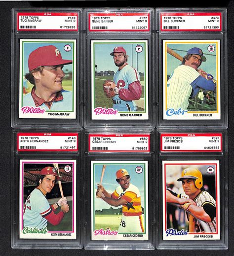 Lot Detail Lot Of 80 1978 Topps Graded Baseball Cards All Psa 9s